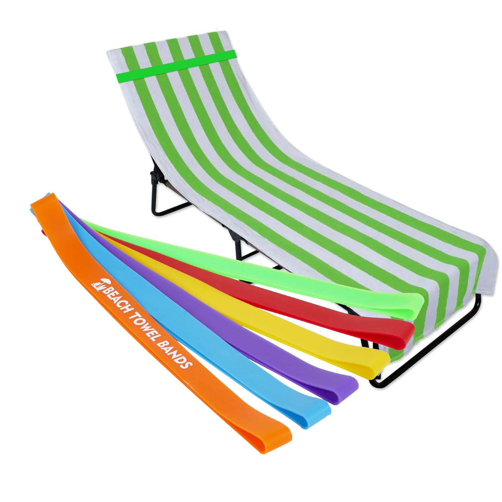 Amazon.com: Towel Bands (6-Pack) for Beach,Pool&Cruise Chairs-Silicone ...