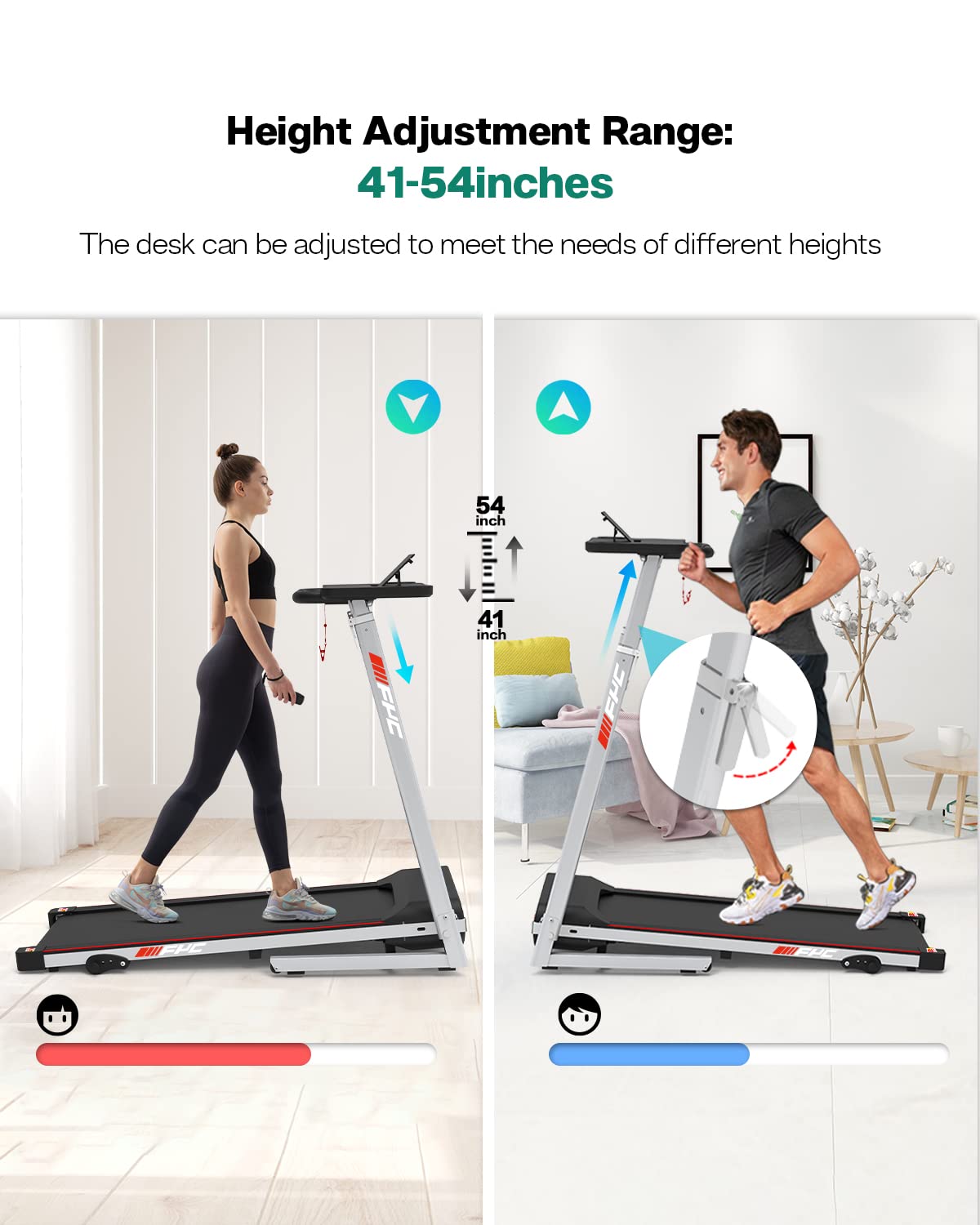 Snapklik.com : FYC Folding Treadmill For Home - Compact Slim Running ...