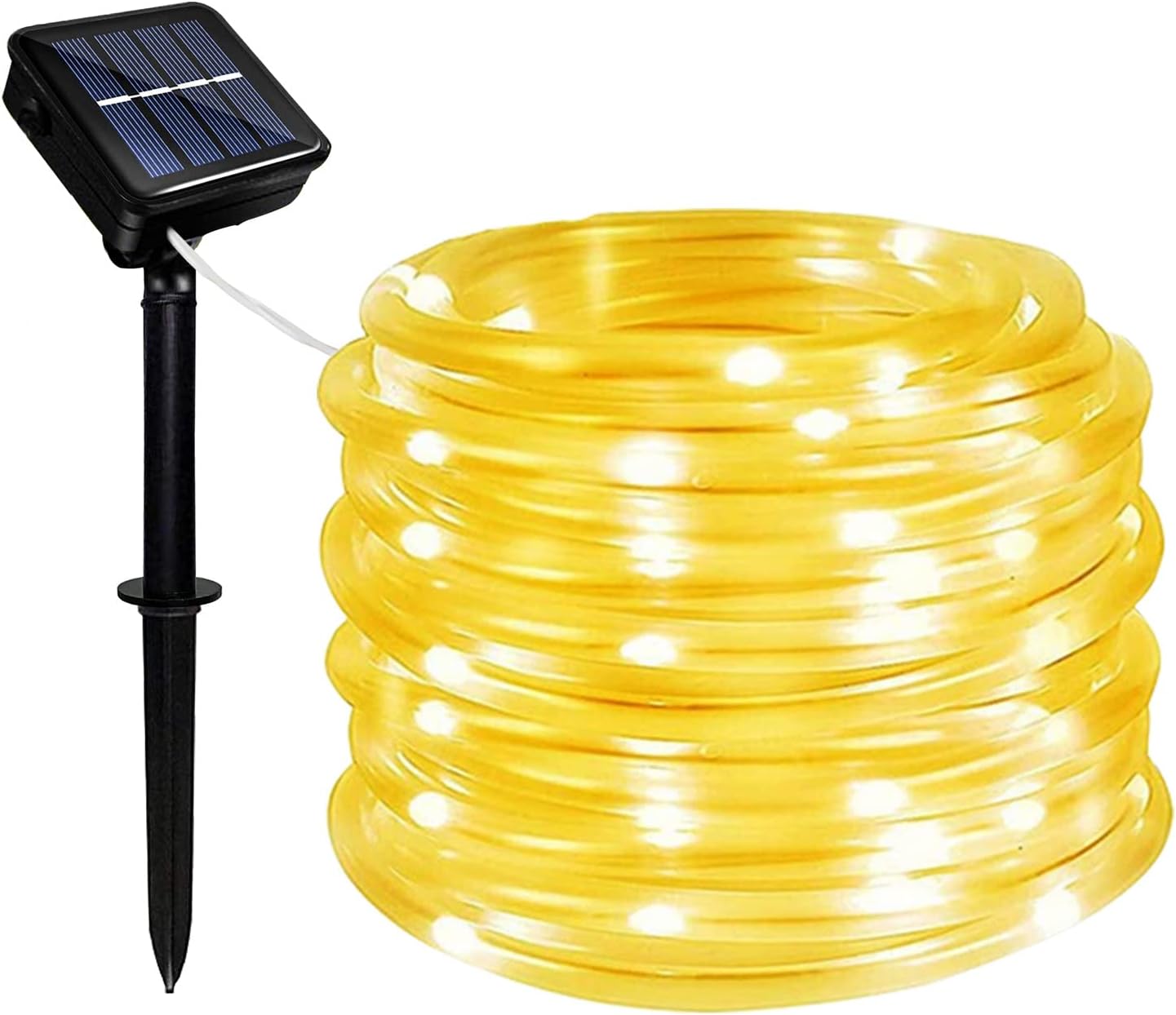 BXROIU Solar Rope Lights 100 LEDs String Lights Starry Fairy Lights,33 ...