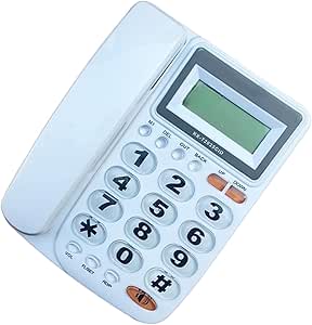 Desktop Phone KX-T2025 Caller Display Landline Phone Noise Cancelling Large LCD Corded Phone ...