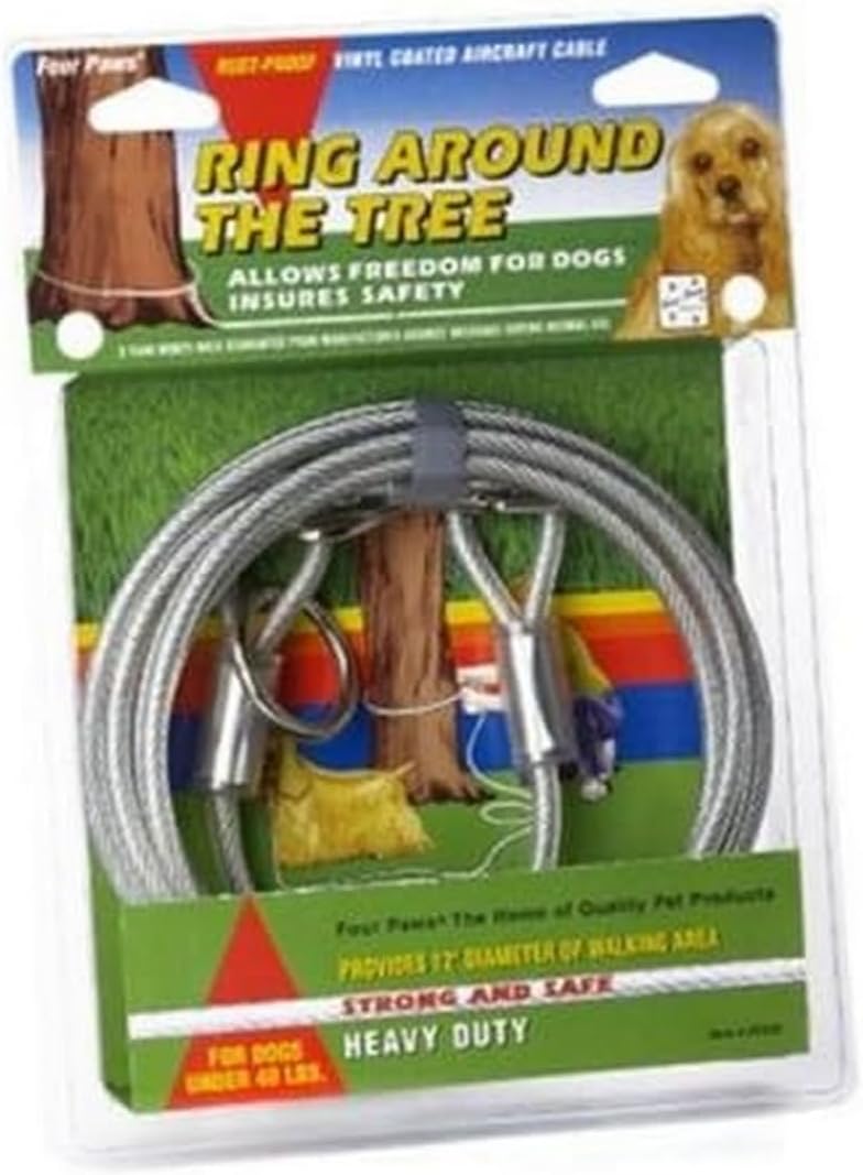 Amazon.com : Four Paws Ring Around the Tree, Heavy Duty Dog Tie Out ...