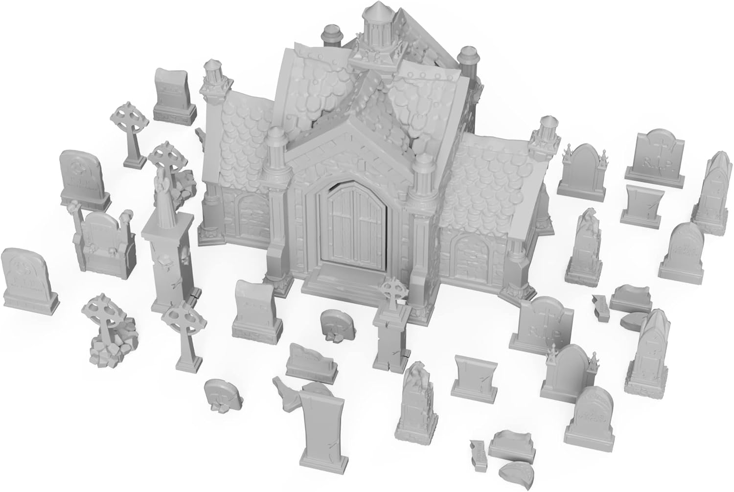 Amazon.com: Mausoleum Graveyard Set DND Terrain for Dungeons and ...