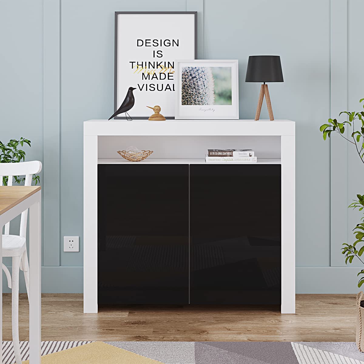 Buffet Server Table Kitchen Buffet Server Sideboard Wooden Storage