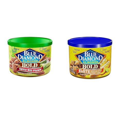 Amazon.com : Blue Diamond Almonds Spicy Dill Pickle and BOLD Elote ...