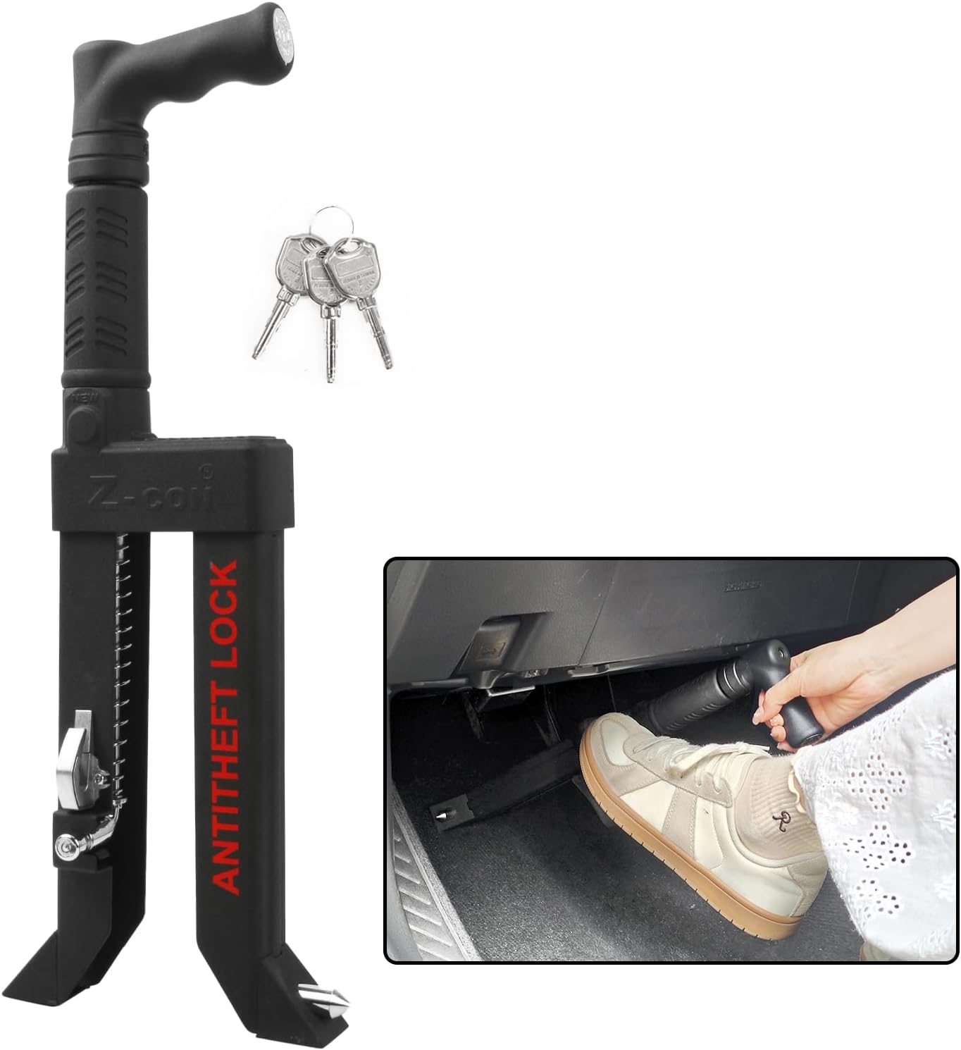 Amazon.com: Vechkom Anti-Theft Clutch Lock Brake Lock Stainless Steel ...