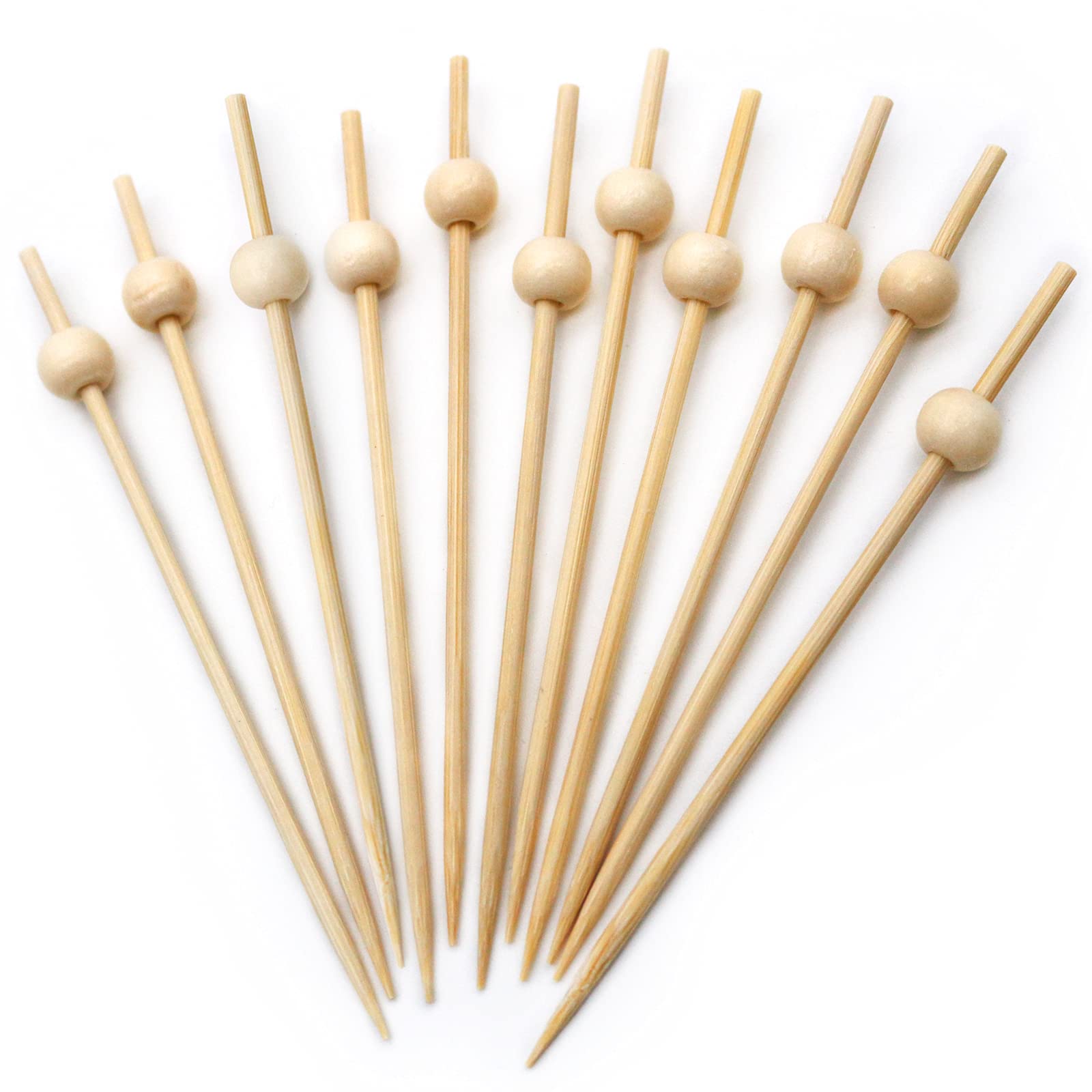 Amazon.com | BLUE TOP 200PCS Wood Pearl Cocktail Picks for Drinks&Food ...