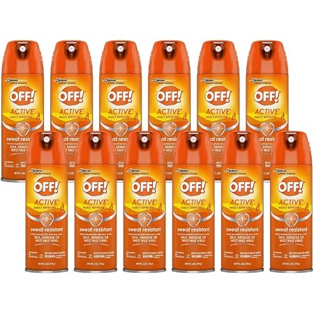 Amazon.com: Off! Active Insect Repellent, Sweat Resistant 6 oz (Pack of ...