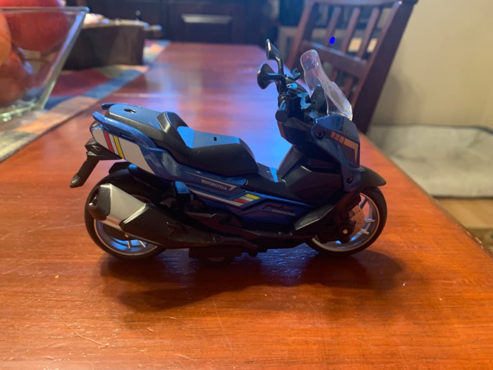 Amazon.com: Diecast Motorcycle Model - Toy Motorcycle with Sound and ...