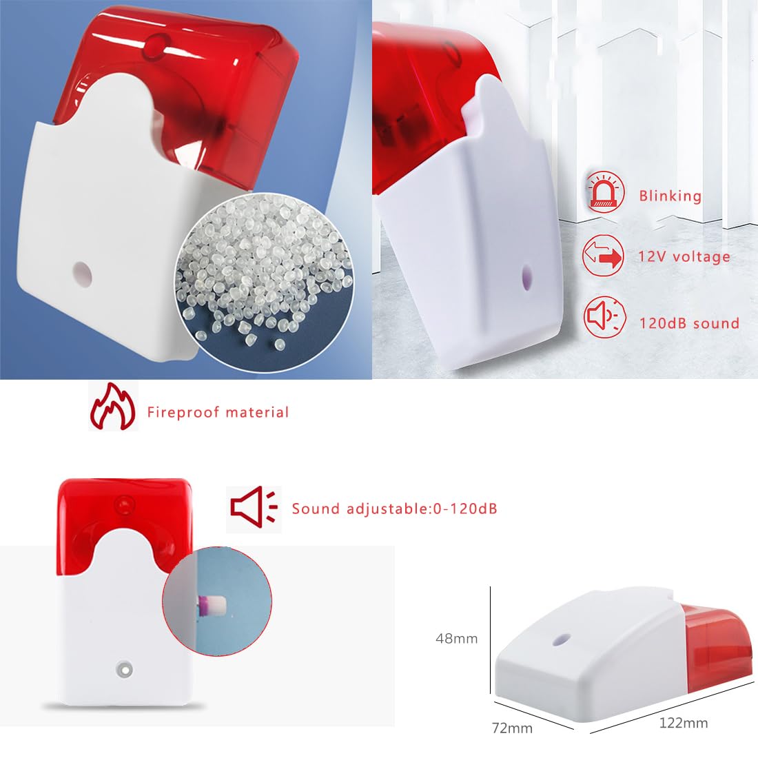 Snapklik.com : 12V High/Low Temperature Monitor, Temperature Sensor