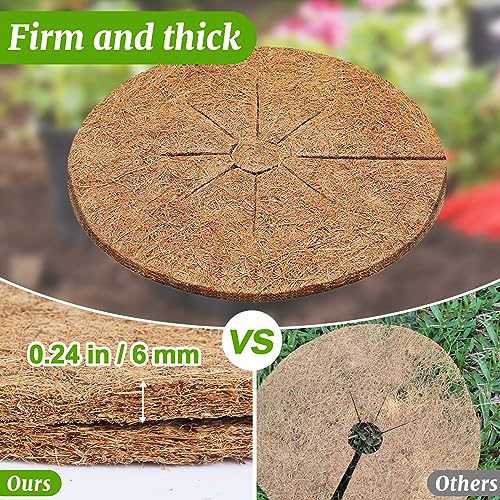 Snapklik.com : 3Pcs Coconut Fibers Mulch Ring Tree Protector Mat, Soil ...