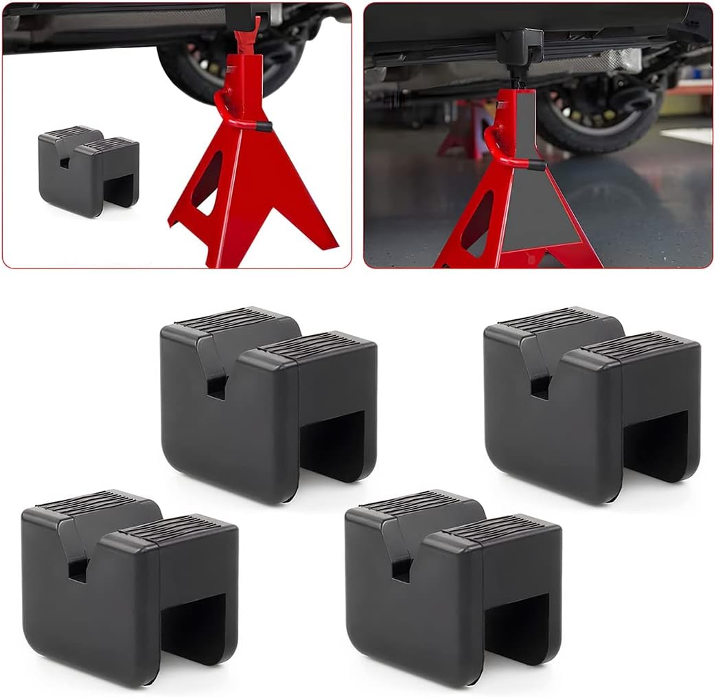 BELOMI Jack Stand Pads, 4 Pcs 3 Ton Jack Pad Adapter, Universal Rubber ...