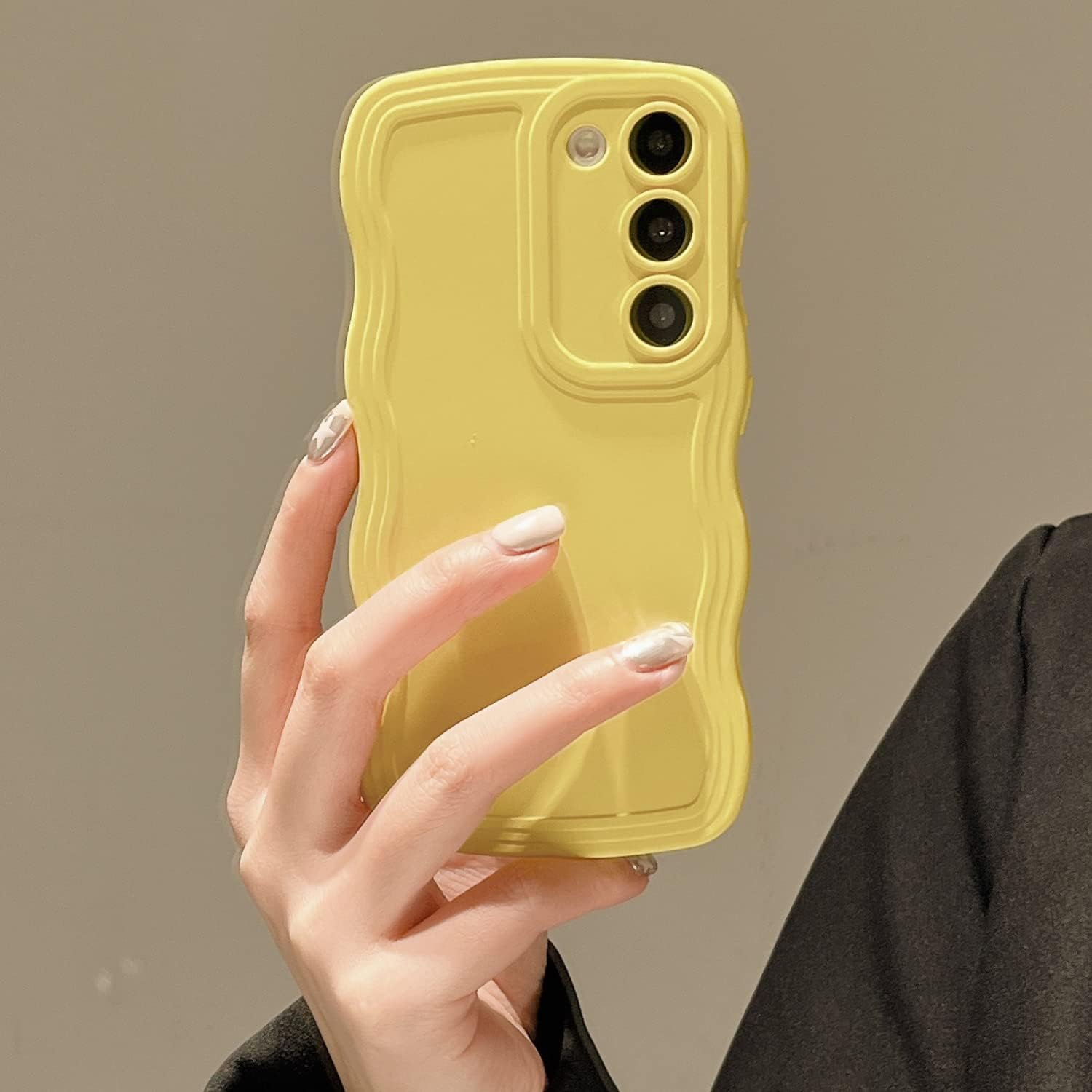 Ueebai Wavy Phone Case For Samsung Galaxy S20 Fe 5g Slim Silicone Cute Wave Frame Shockproof 