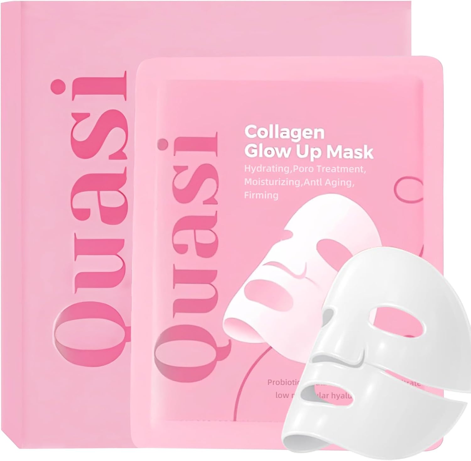 4PCS Quasi Bio Collagen Mask, Collagen Face Mask, Deep Hydration ...