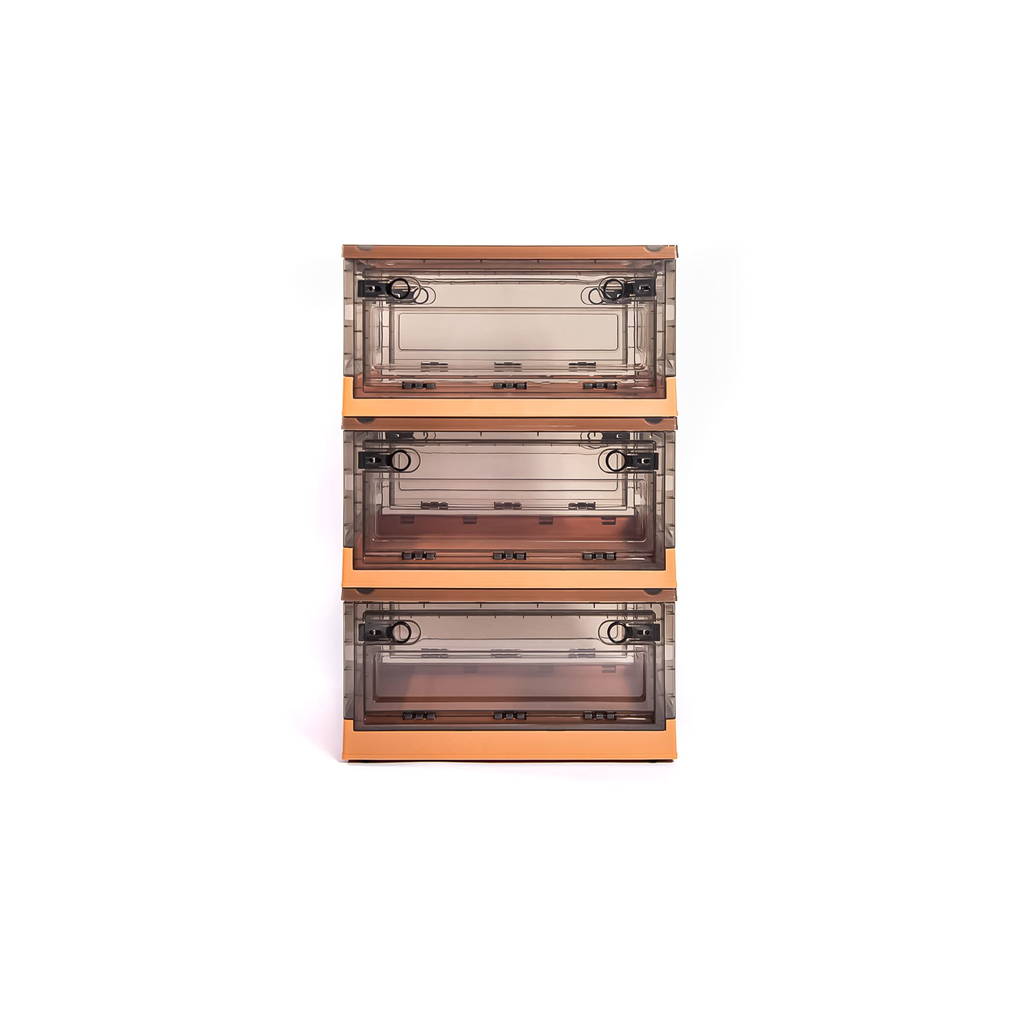Amazon.com: 3 packs Storage Bins Side Opening, Stackable Lid ...