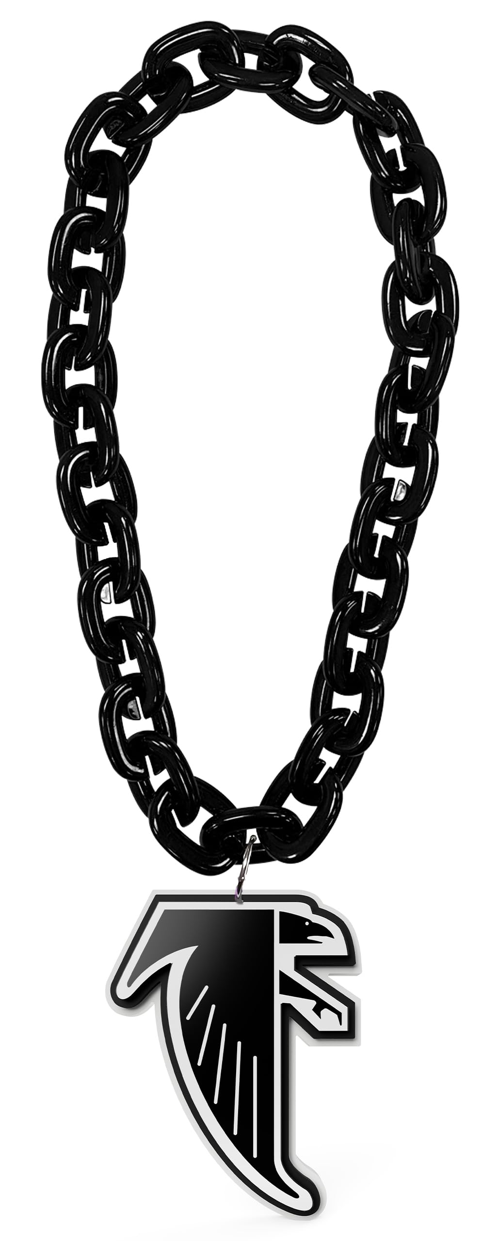 Amazon.com: aminco Atlanta Falcons Throwback Logo NFL Fan Chain, Black ...
