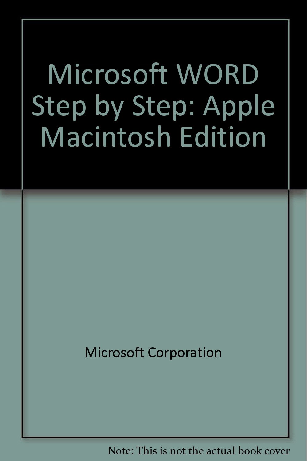 Microsoft WORD Step by Step, Macintosh Edition: Microsoft Press ...