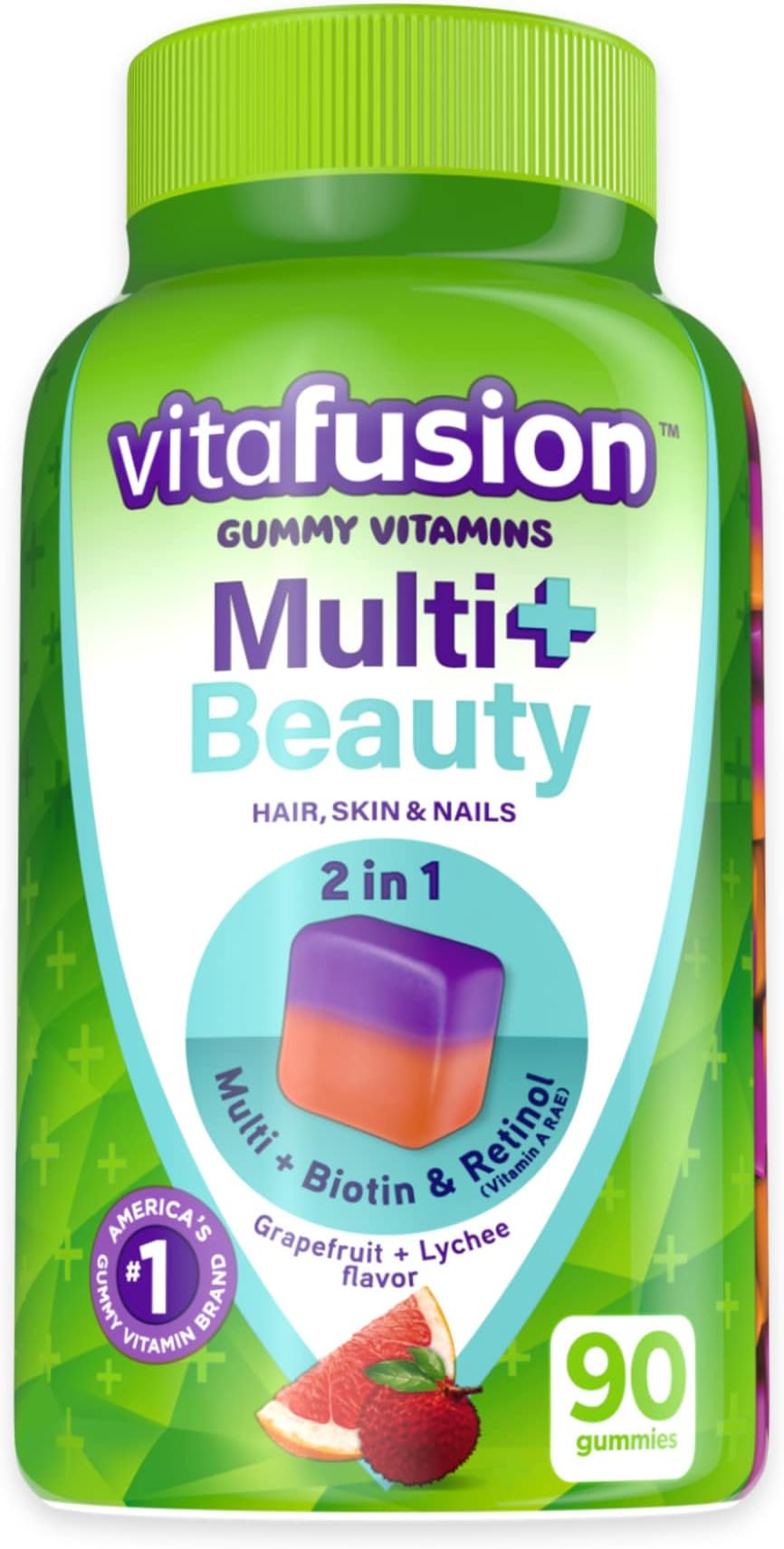 Amazon.com: Vitafusion Multivitamin Plus Beauty – 2-in-1 Benefits ...