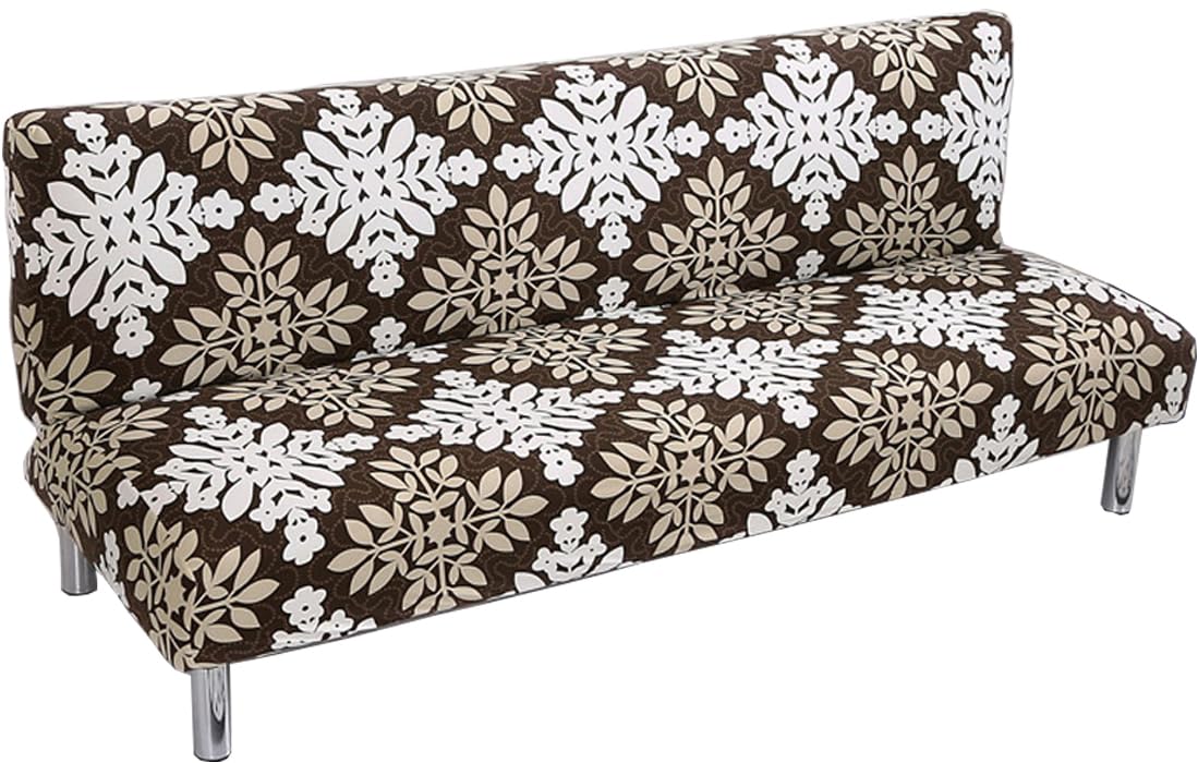 Stretch Sofa Slipcover Armless Sofa Cover Elastic Spandex Folding Sofa ...