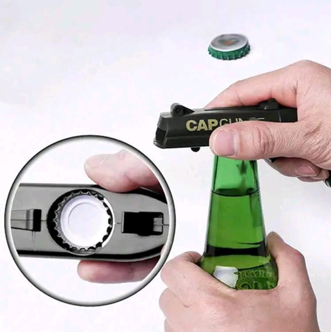 Amazon.com: Cap Gun Bottle Opener,Funny Launcher Shooter Bottle Opener ...