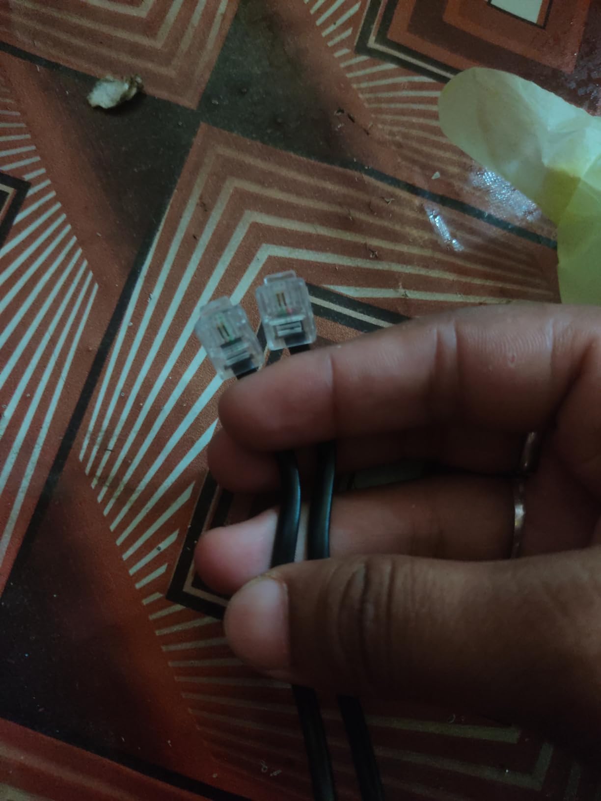 CS Telephone Extension Cord 2 Pin,1 Line RJ11 Male To Male Cable Line ...