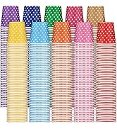 Amazon.com: Thenshop 1000 Pack 5oz Paper Cups, Multicolor Small ...