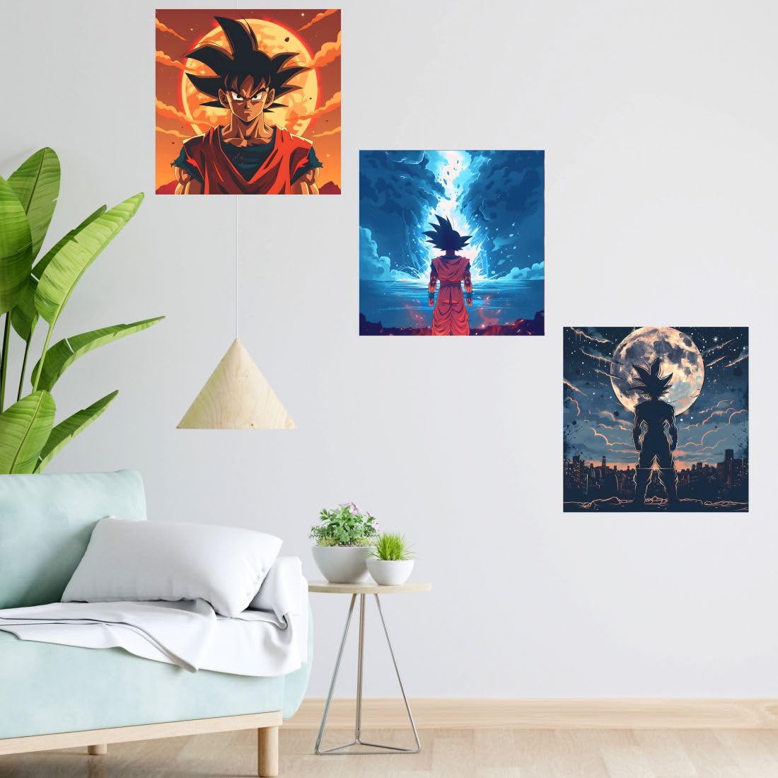 AH Decals Pack of 3 Goku Posters Inspirational Wall Collage Kit Dragon ...