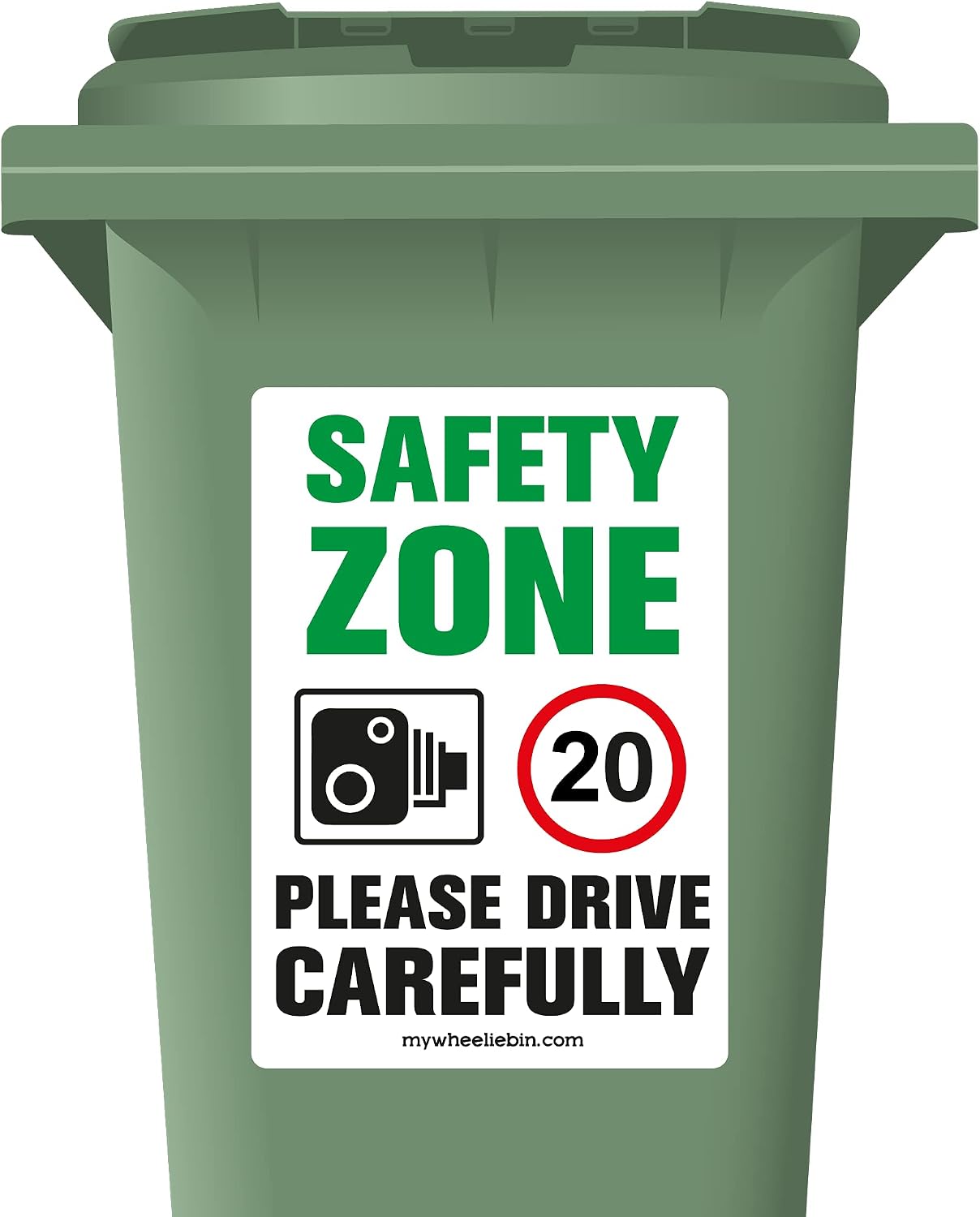 3 Pack of Safety Zone 20 mph Please Drive Carefully Speed Reduction ...