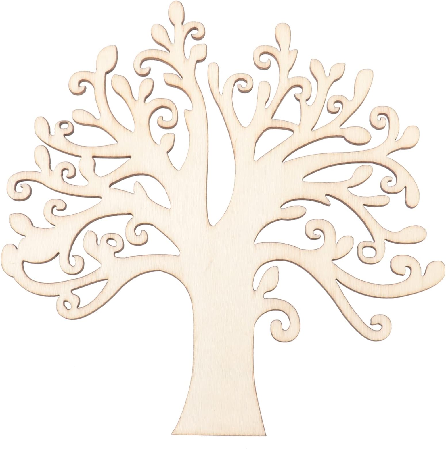 Amazon.com: Jess and Jessica Wooden Tree Shape Cutout, Home Decor ...