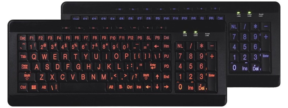 Amazon.in: Buy iMBAPrice Large Font Print USB LED Backlit Keyboard ...
