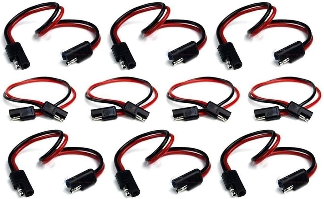 Amazon.com: 10 Pack 12 Gauge 12" Quick Disconnect Polarized Inline ...