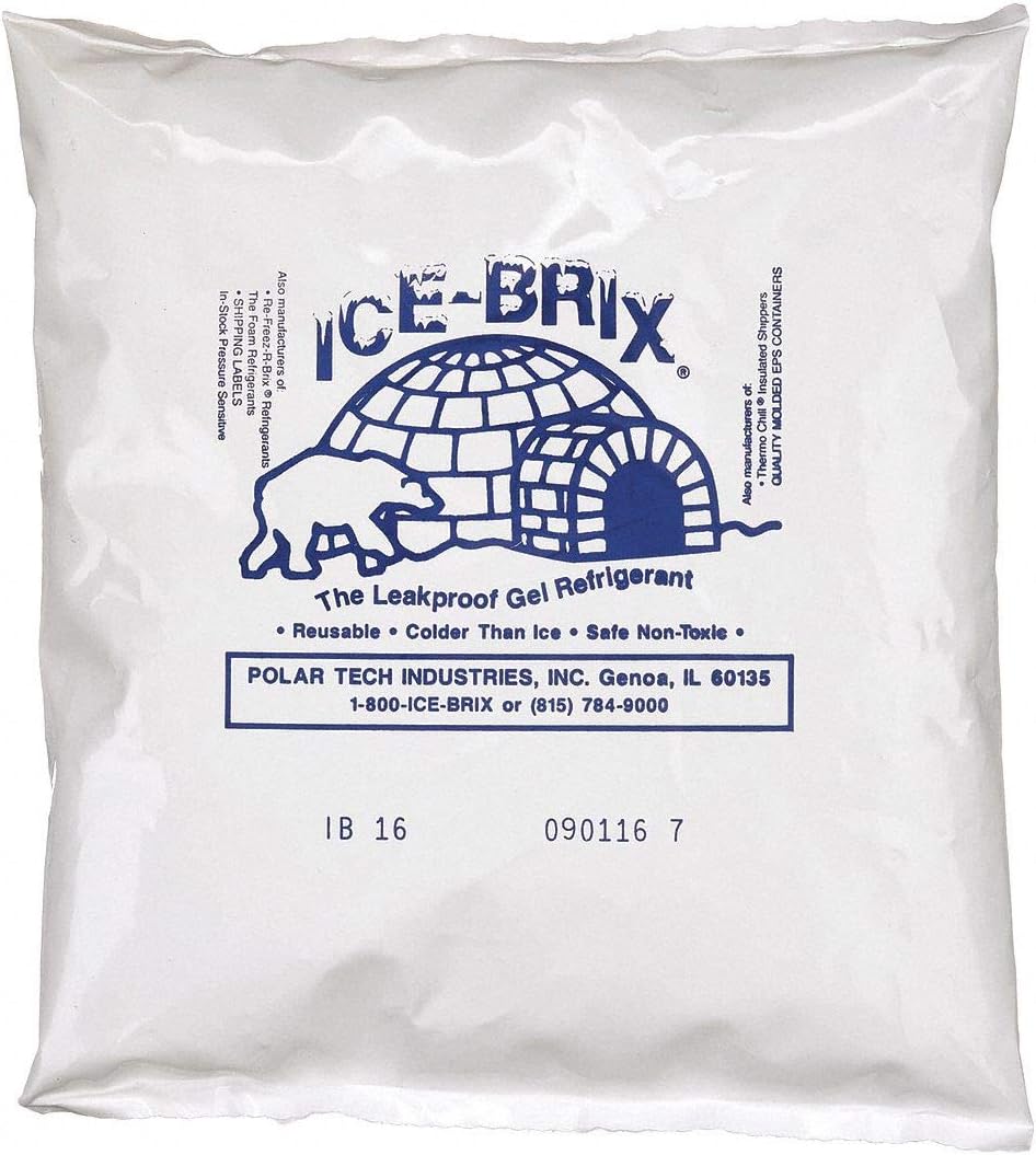 Amazon.com: Freeze Pack, 10-1/4 in. L, 8 in. W, PK3 : Industrial ...