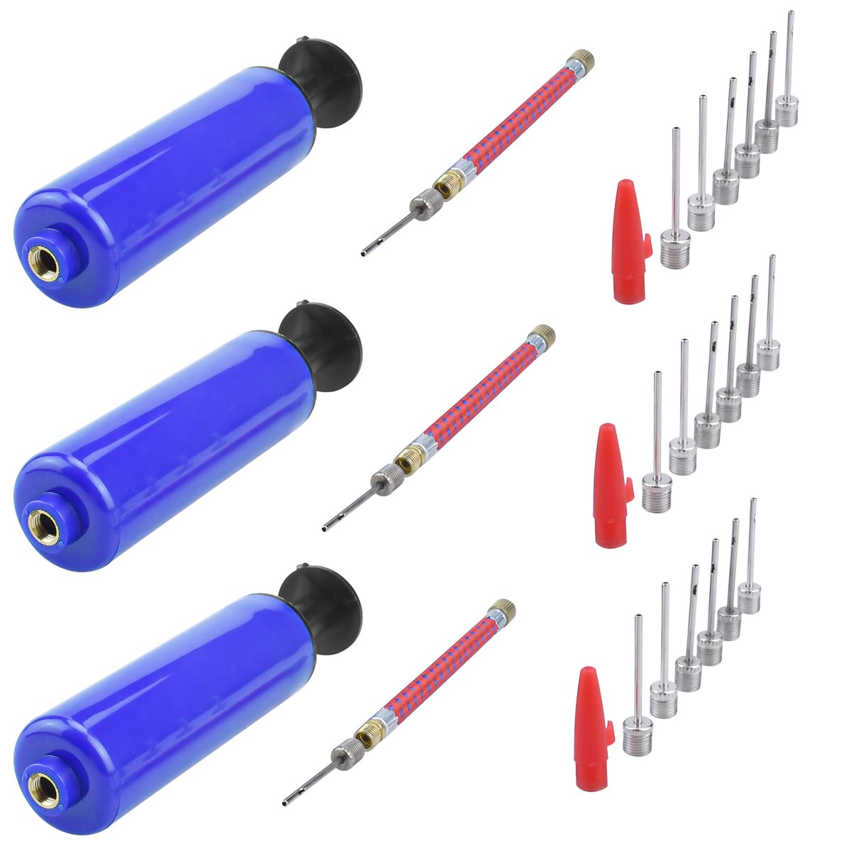 Amazon.com : Enenes Inflator Ball Pump with 21 Needles 3 Hose Adapter ...