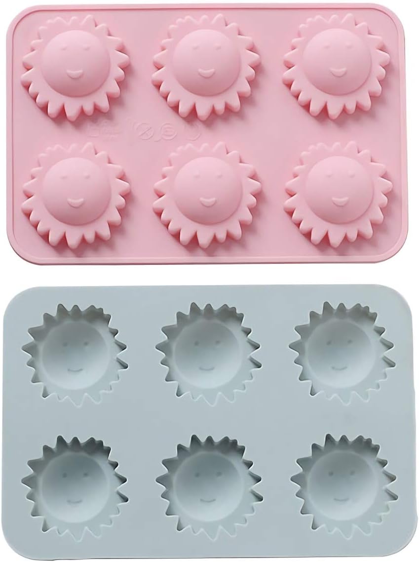 Amazon.com: Sun and Face Silicone Fondant Mold Chocolate Candy Mold ...