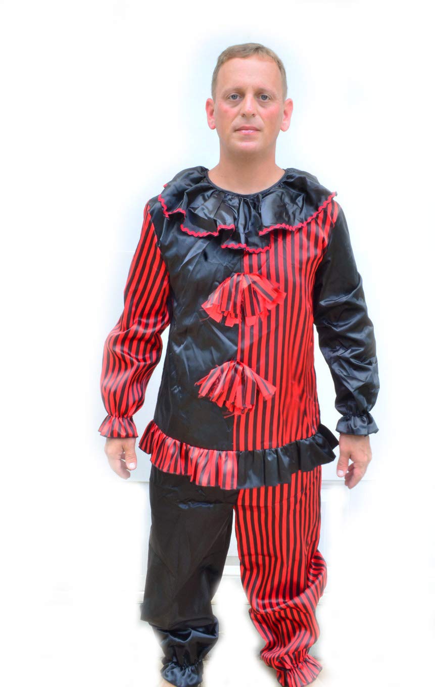 Amazon.com: Acid Tactical Creepy Scary Halloween Black & Red Striped ...
