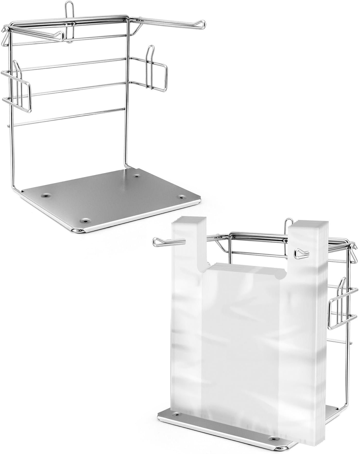 Amazon.com - Hatovo Plastic Grocery Bag Holder Stand - T Shirt Rack ...