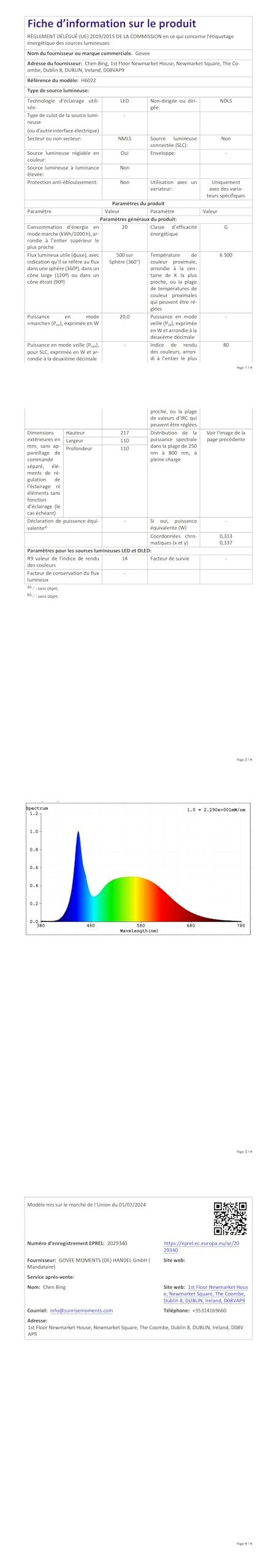 Govee Lampadaire LED RGBIC, Lampe sur Pied Salon Compatible avec Alexa ...