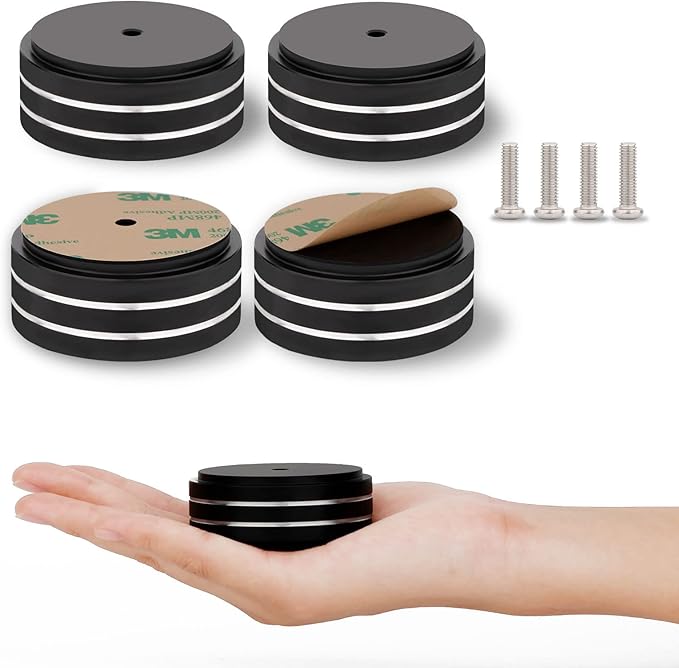 Amazon.com: Monosaudio Speaker Isolation Feet Aluminum Speaker Feet 58 ...