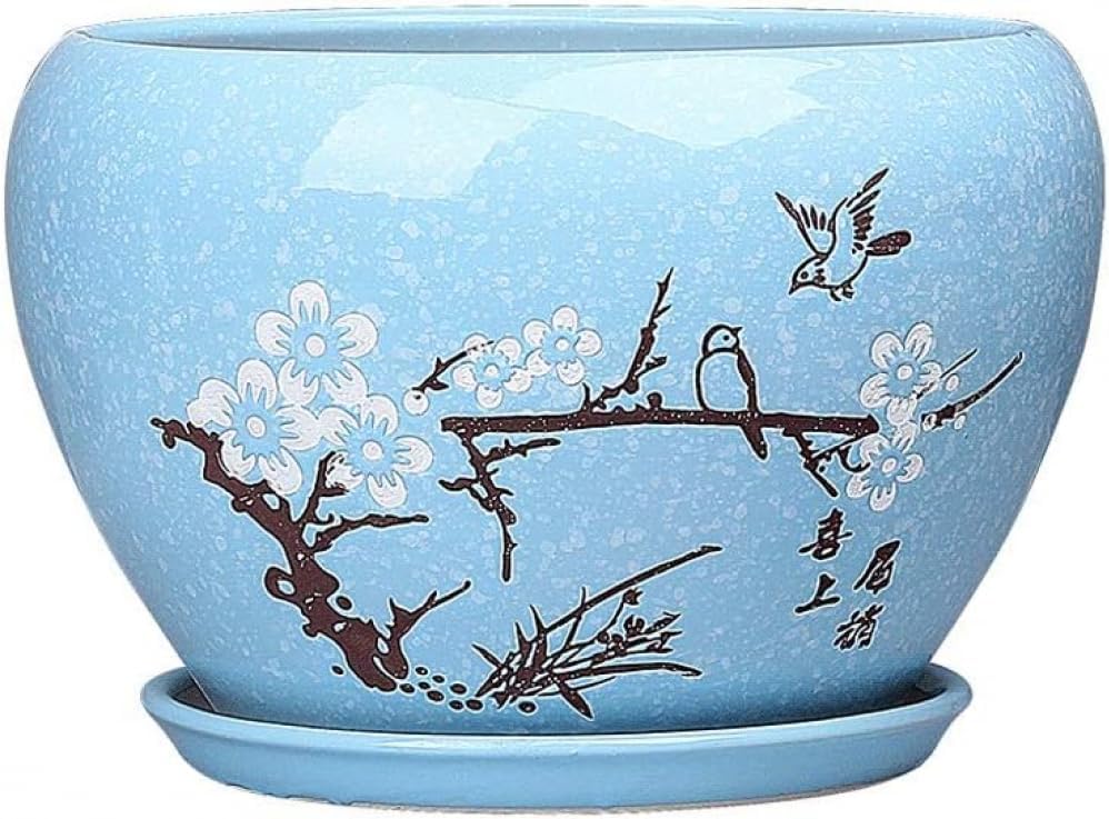 Classical Blue Serial Plant Pots Ceramic Wall Plant Pots Hanging ...