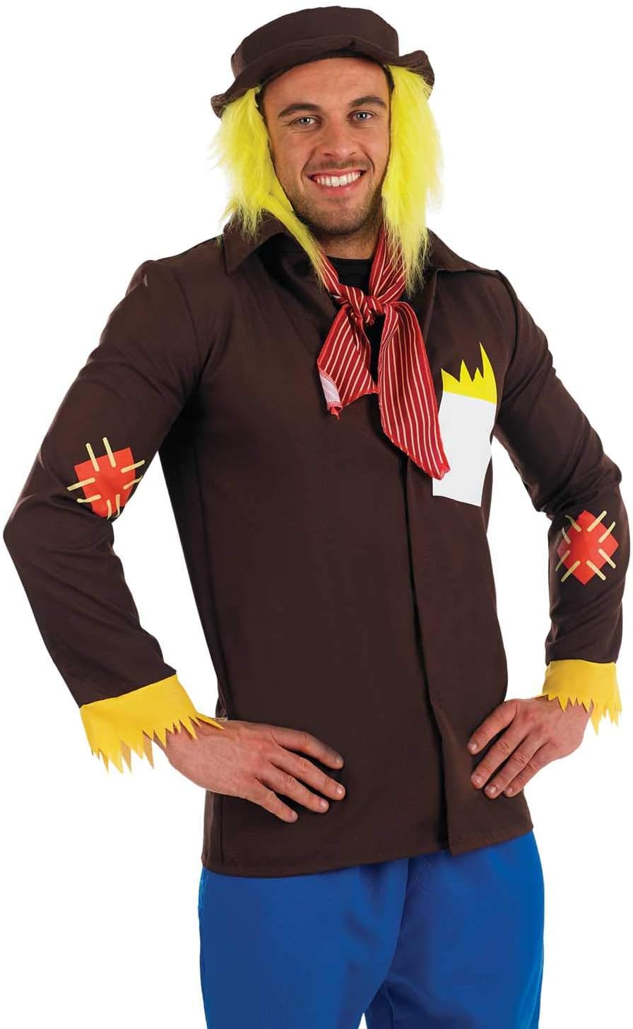Fun Shack Mens Scarecrow Costume Adults Straw Man Fairytale Character ...