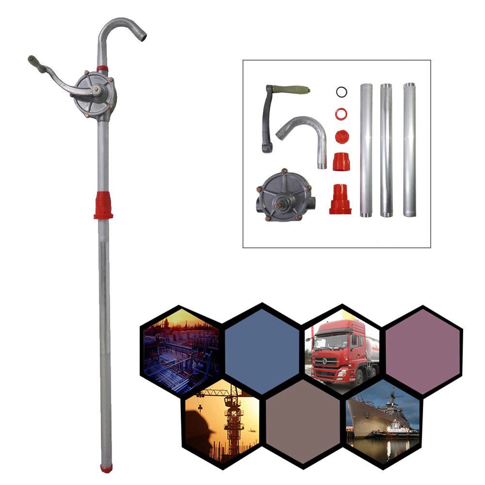 Buy MallMall Portable 10 GPM Dispenser Fuel Hand Pump Hand Crank ...