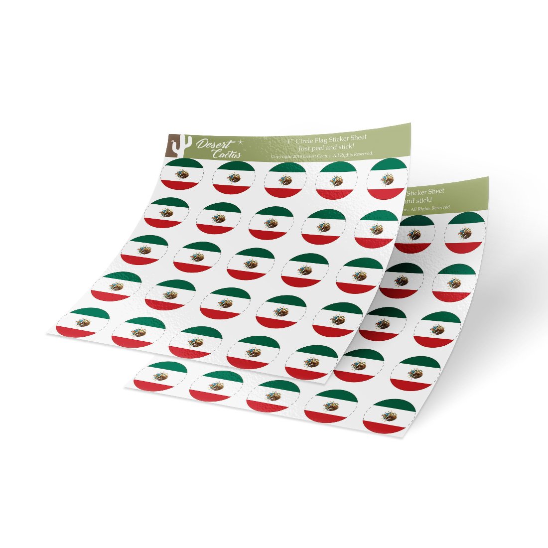 Amazon.com: Desert Cactus Mexico Country Flag Sticker Vinyl Decal 1 ...