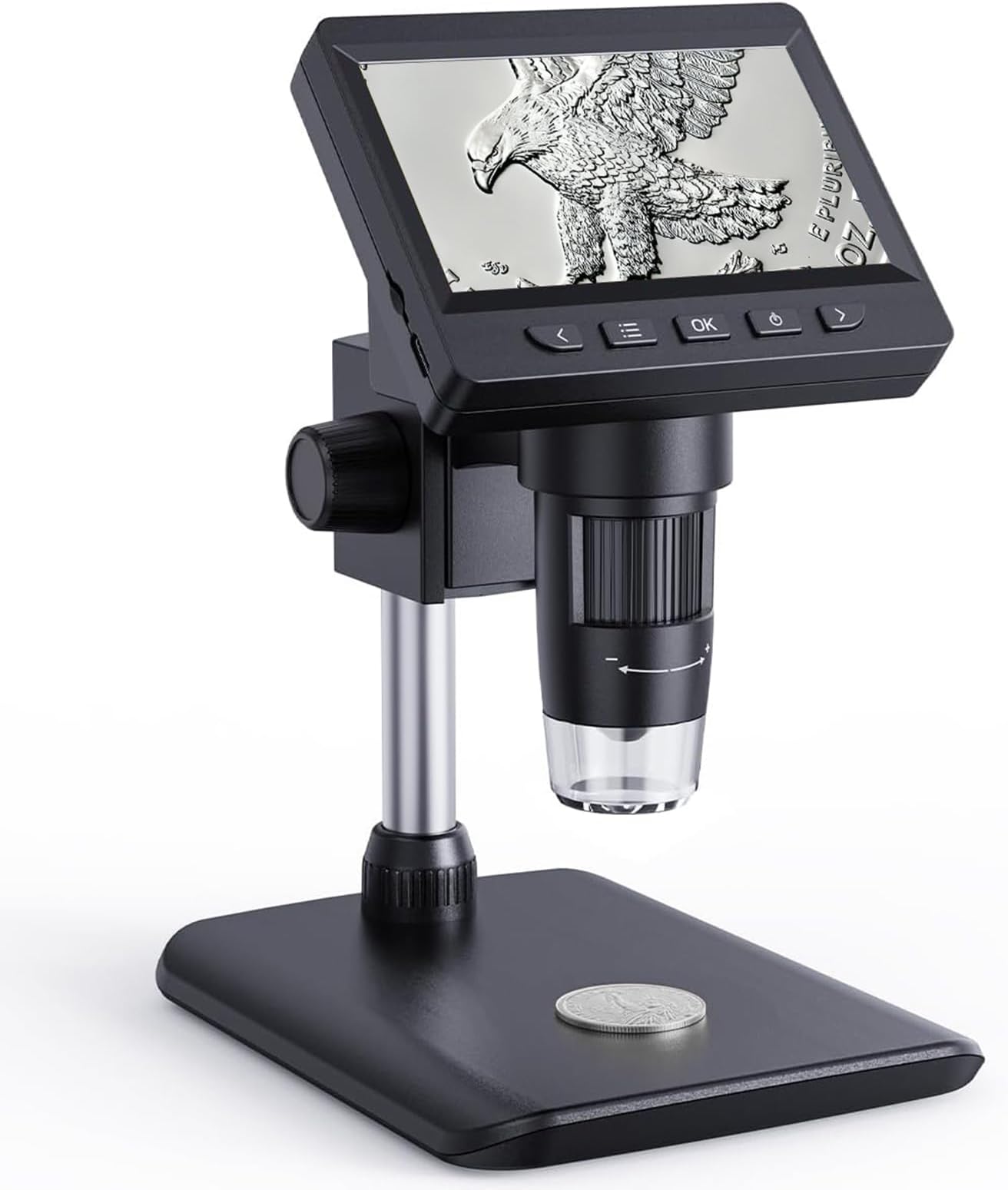 Amazon.com: Digital Microscope 4.3" HD LCD Screen, Coin Magnifier ...