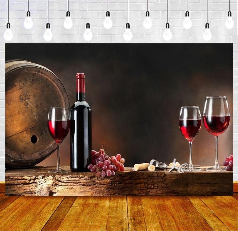 Amazon.com : SHRAPHY Wine Backdrop 7x5ft French Vineyard Winery Wooden ...
