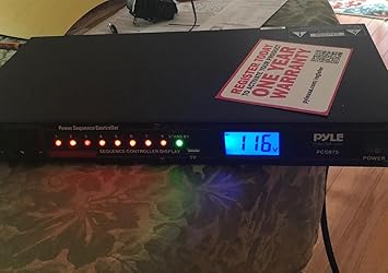 Amazon.com: Pyle 10 Outlet Power Sequencer Conditioner - 13 Amp 2000W Rack Mount Pro Audio ...