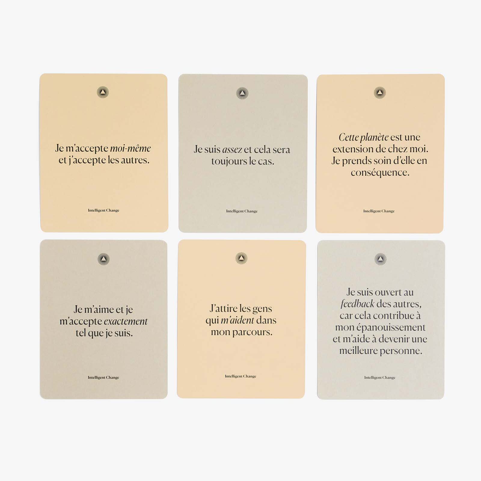 Snapklik.com : French Mindful Affirmation Cards, Daily Words Of ...