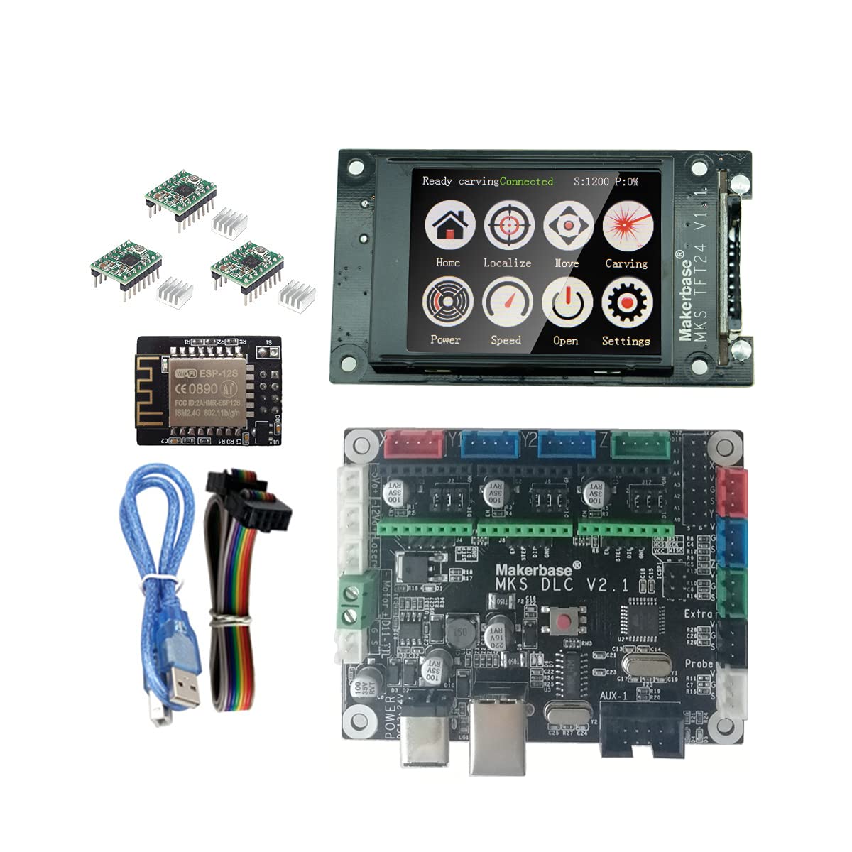 Grbl Based Uno R3 With Cnc Shield V3 And Drv8825 Stepper