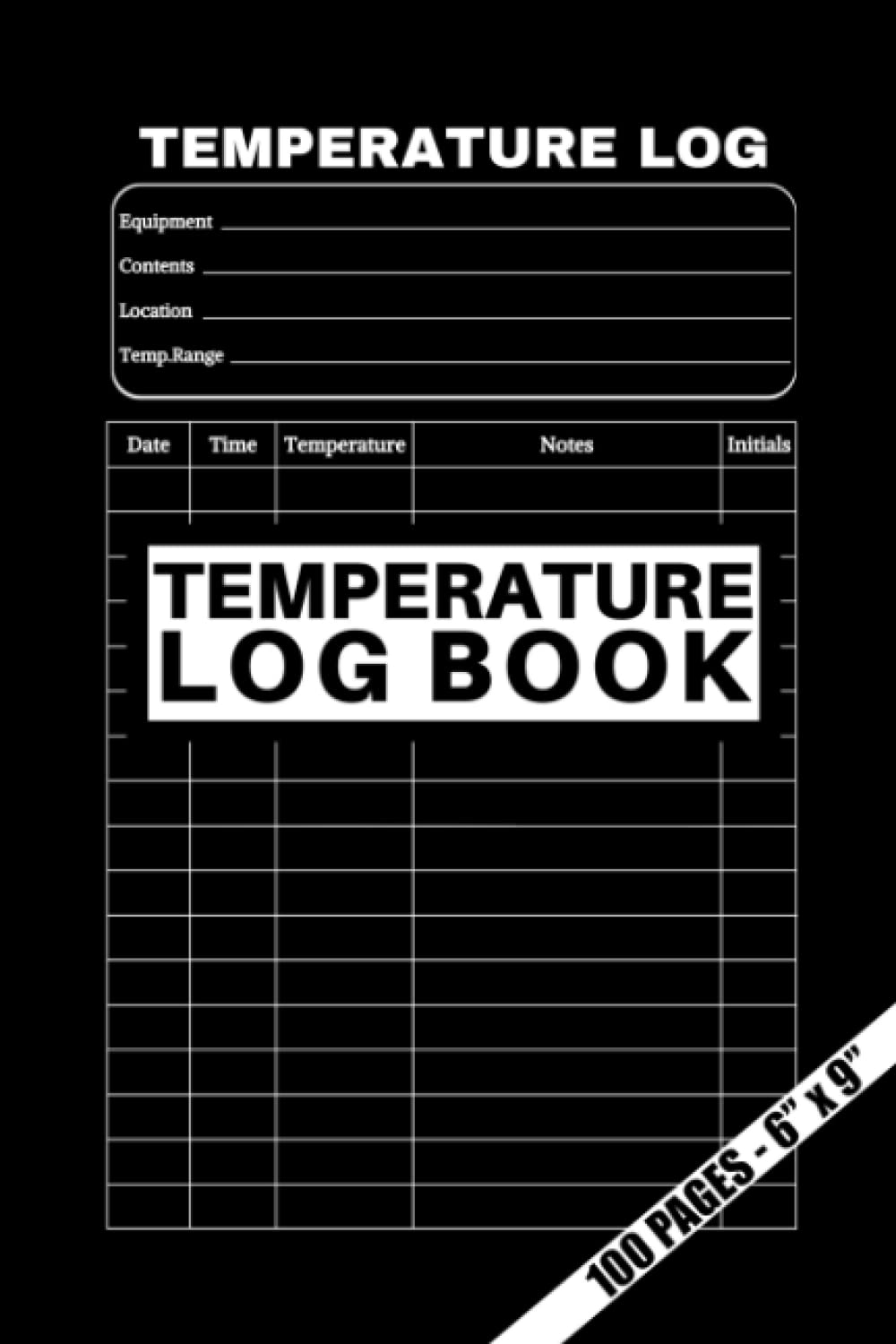 Buy Temperature Log Book: Daily Temperature Log Sheet For Refrigerator ...
