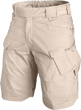 WENKOMG1 Mens Tactical Shorts,Woven Safari Style Military Waterproof ...