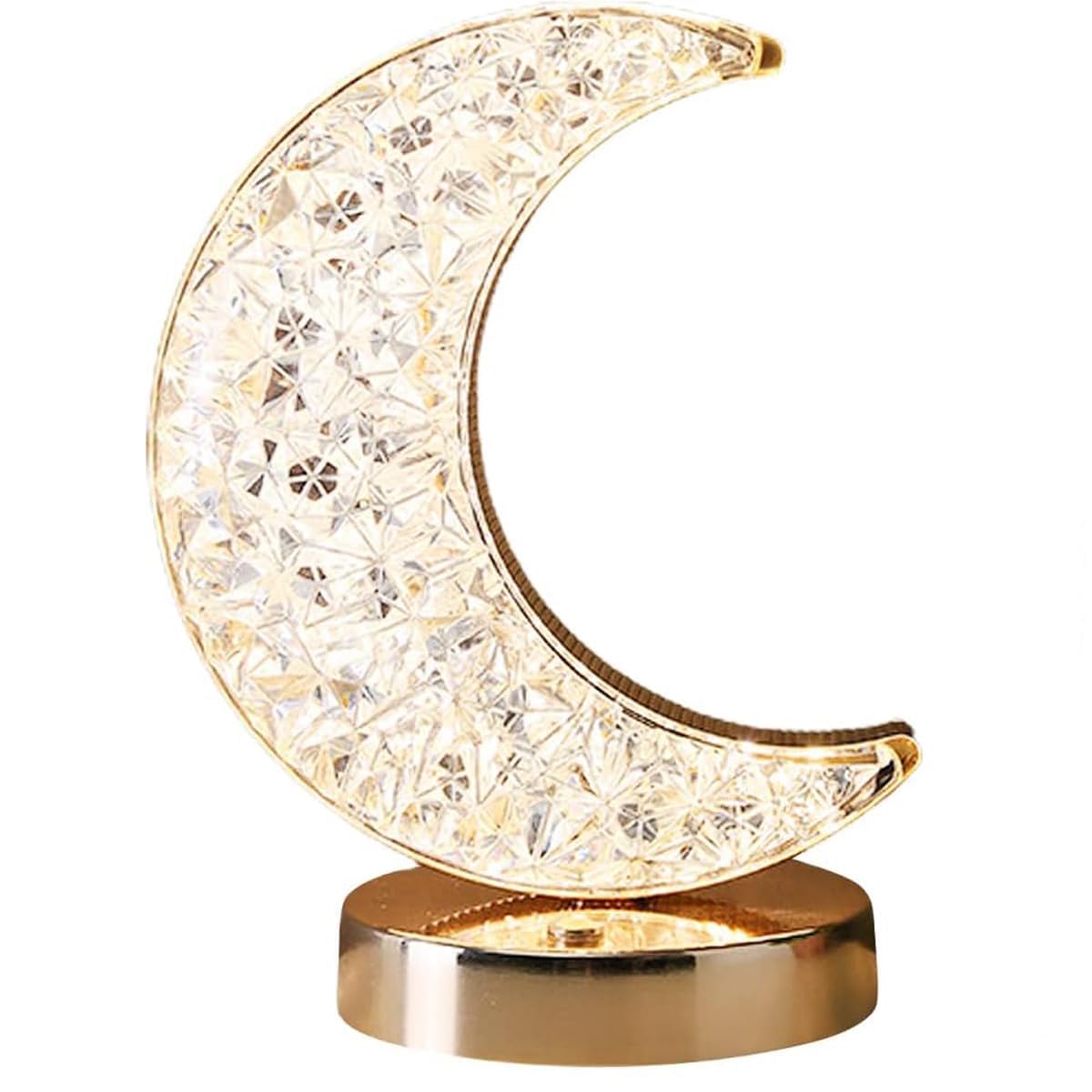 Shiv Shakti Enterprises Company Crystal LED Half Moon Shaped Decorative ...