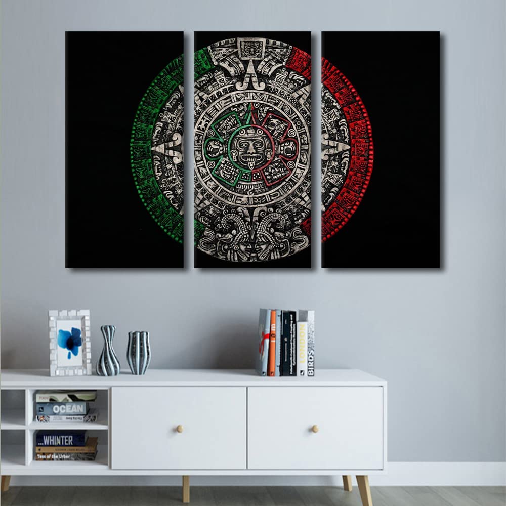 Amazon.com: Arte de pared moderno de la cultura azteca, cuadro del ...